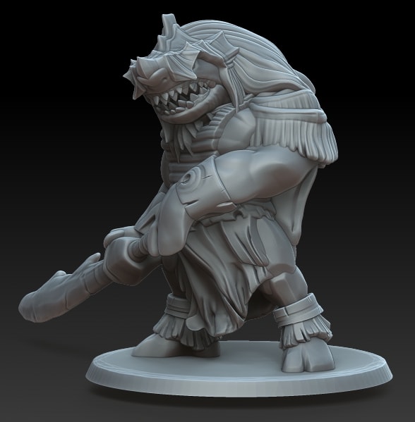 Selachian - Tiger Shark Elite Guard by Wundervale Games - MiniHoarder