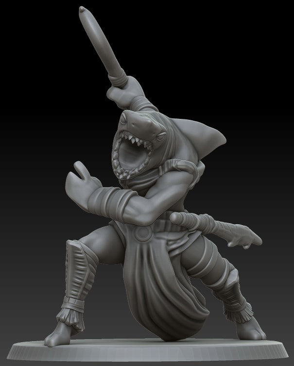 Selachian - Mako Shark Assassin FEMALE by Wundervale Games - MiniHoarder