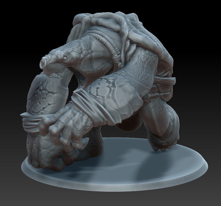 Sea Tortle Archelcon Beast 1 by Wundervale Games - MiniHoarder