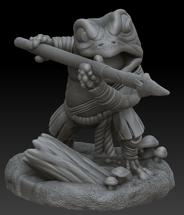 Bullywug Warrior 01 by Wundervale Games - MiniHoarder