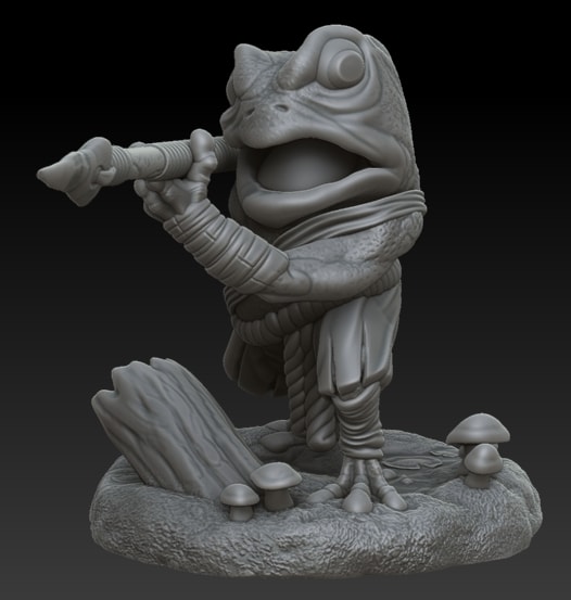 Bullywug Warrior 01 by Wundervale Games - MiniHoarder
