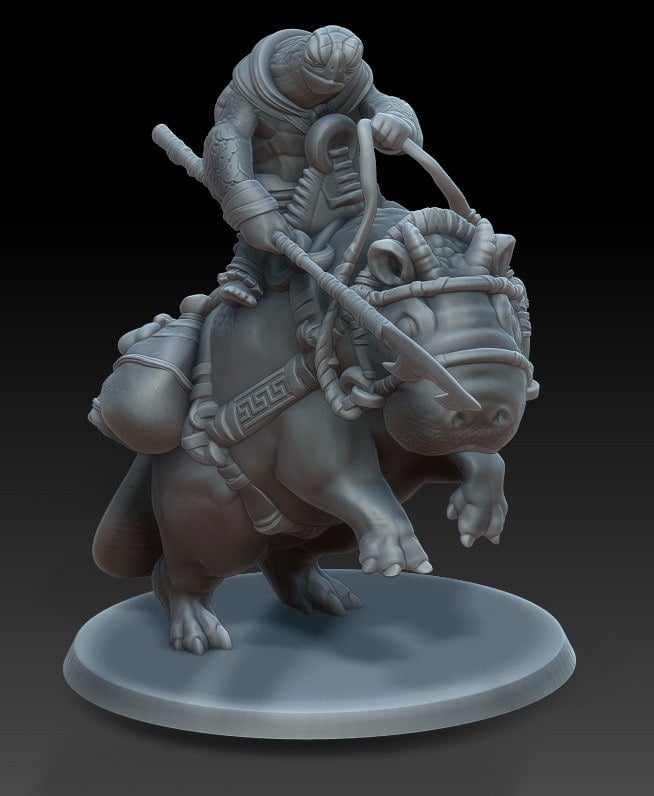 Sea Tortle Hippatee Rider by Wundervale Games - MiniHoarder