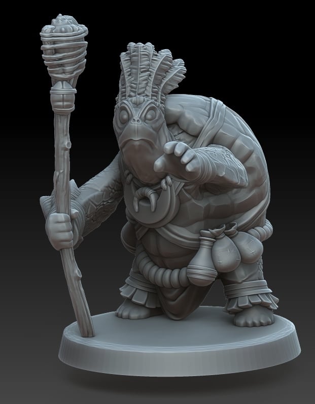Sea Tortle Druid by Wundervale Games - MiniHoarder