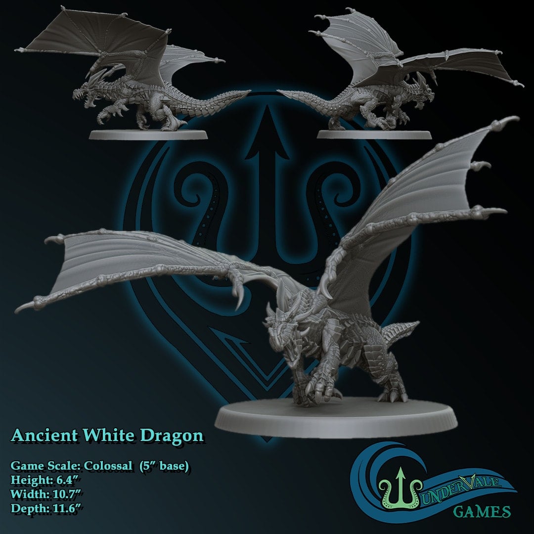 Ancient White Dragon by Wundervale Games - MiniHoarder