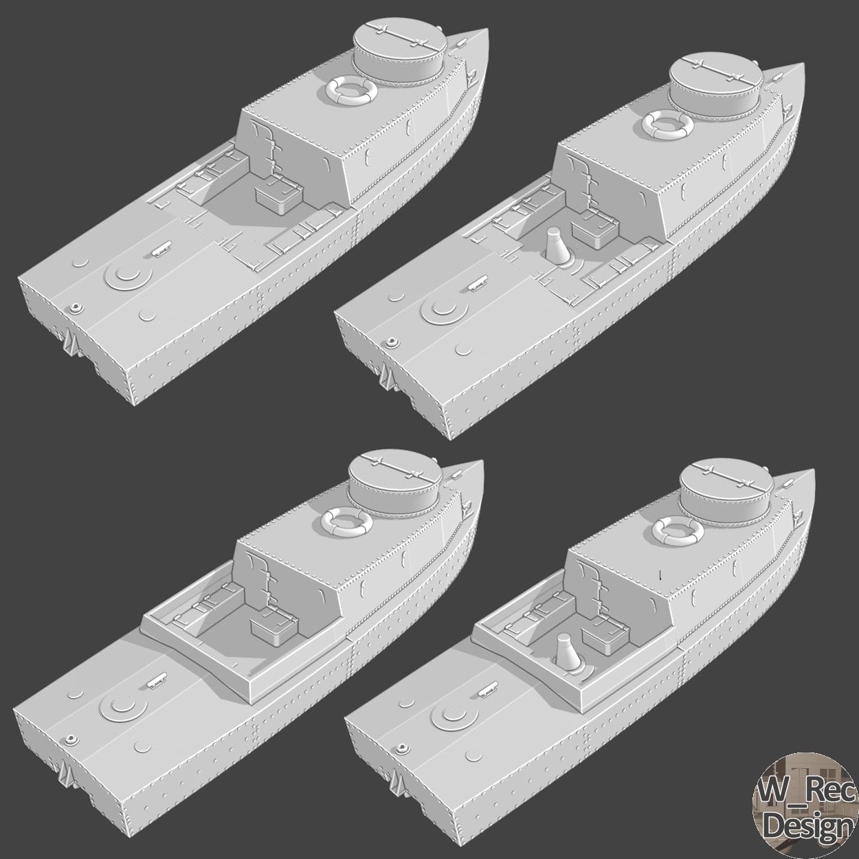 BK-2 GUNBOAT by Wrecdesign - Wargaming3D