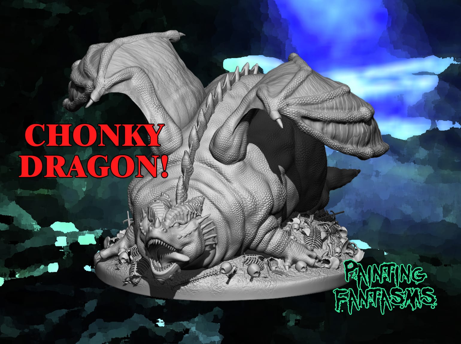 Chonky Dragon by Painting Fantasms - MiniHoarder