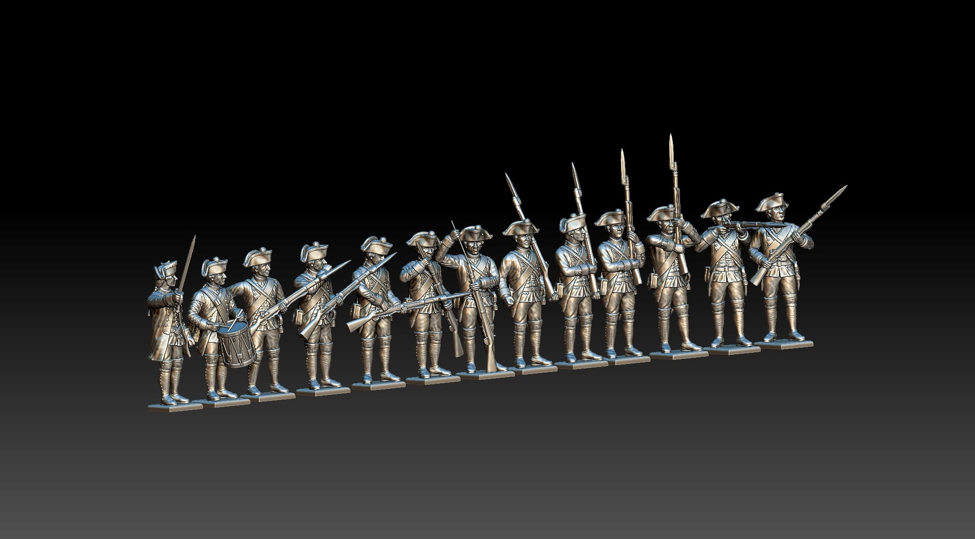 SYW Prussians / AWI Hessians - Musketeers firing line by Black Watch ...