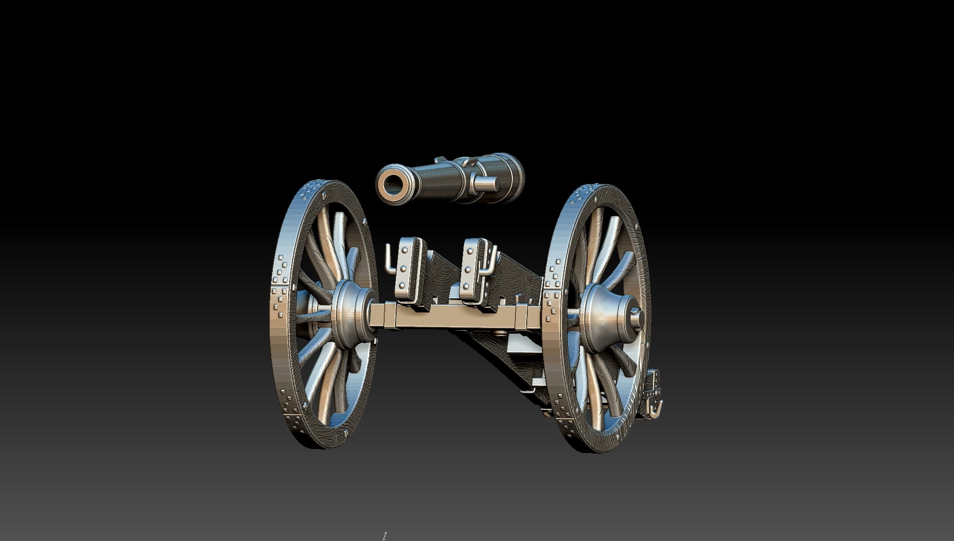 AWI Hessian Artillery loading by Black Watch Miniatures - Wargaming3D