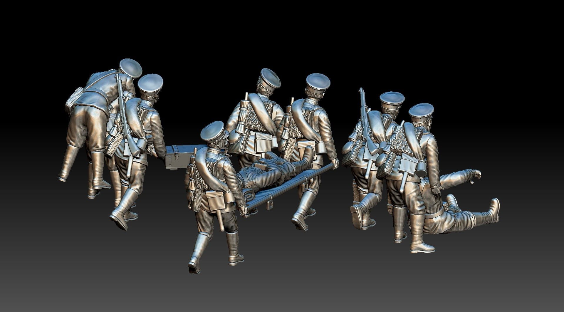 WW1 Russian infantry - Set 2 by Black Watch Miniatures - Wargaming3D
