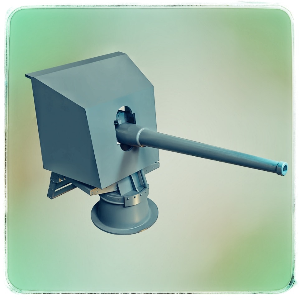 Russian 152 mm 45 calibre Pattern 1892 coastal gun by digitaltaxidermy ...