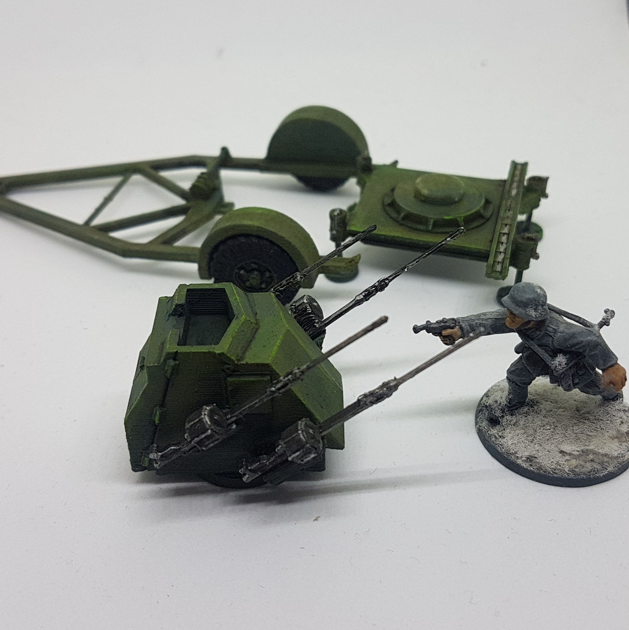 Quad Polsten anti-aircraft Gun - with limber by digitaltaxidermy.co.uk ...