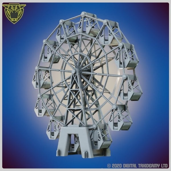 20M Ferris Wheel construction set in 1-50 scale by digitaltaxidermy.co ...