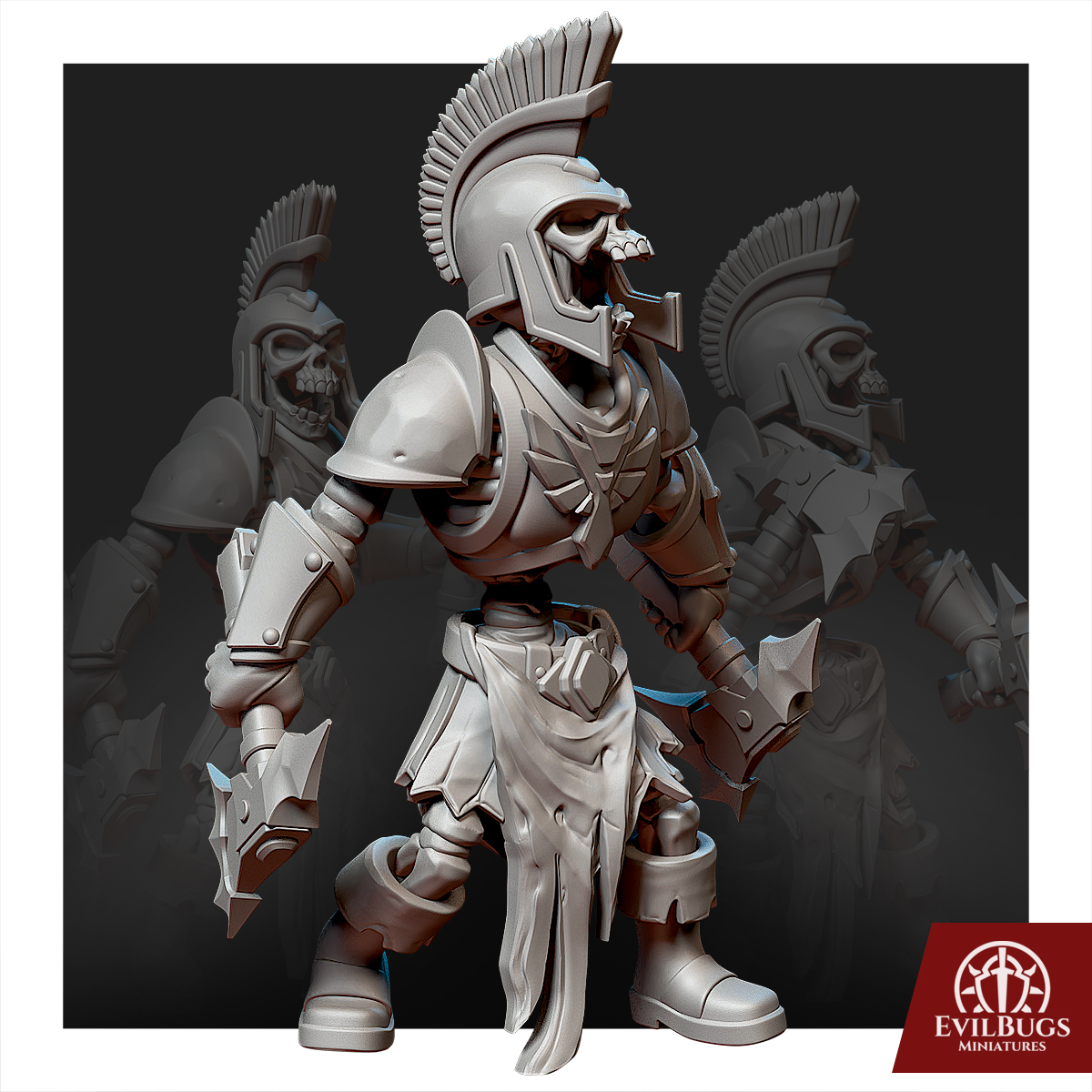 Skeleton Fallen Lord 28mm/32mm/54mm by Evil Bugs - MiniHoarder