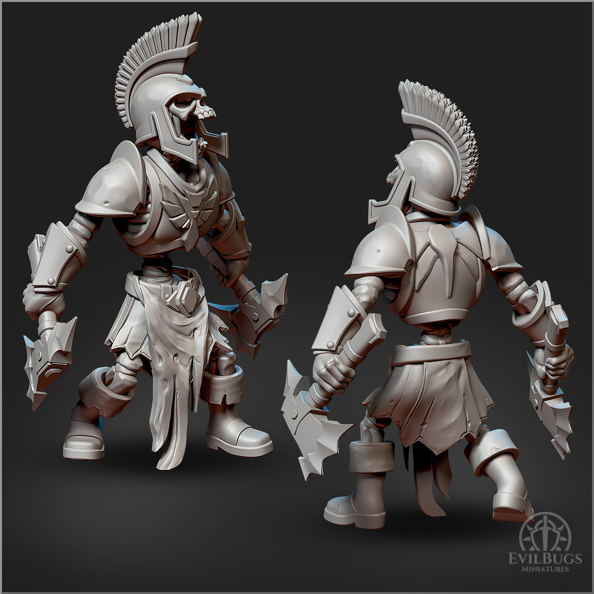 Skeleton Fallen Lord 28mm/32mm/54mm by Evil Bugs - MiniHoarder