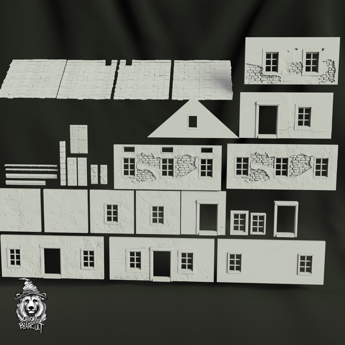 House Kit - WW2 28mm by Chthonic Bearcult Miniatures - MiniHoarder