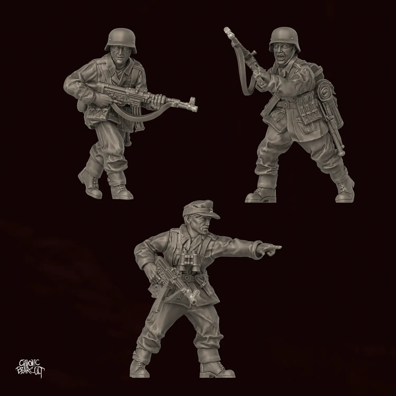 GER - Infantry 8-man Squad - Overlord by Chthonic Bearcult Miniatures ...