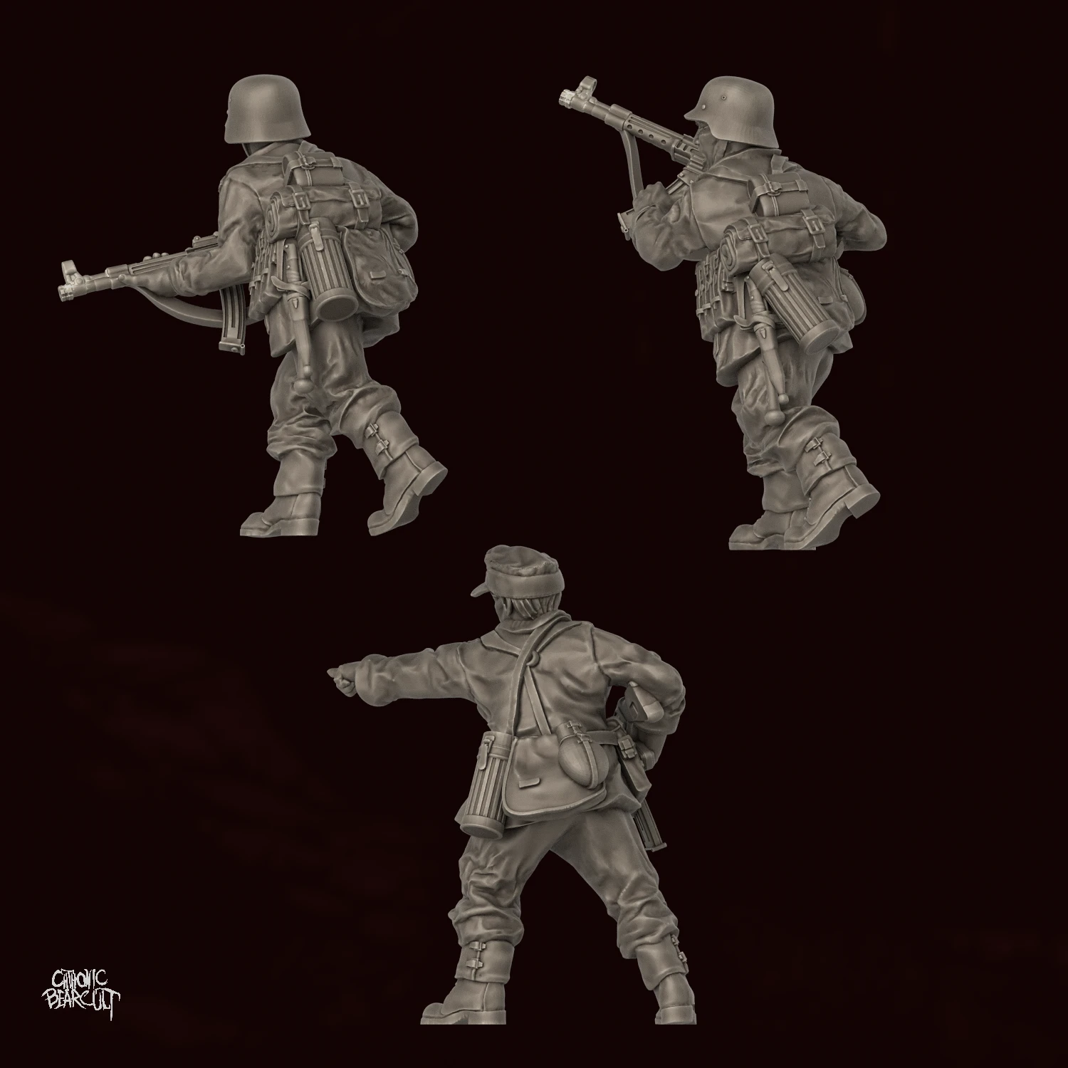 GER - Infantry 8-man Squad - Overlord by Chthonic Bearcult Miniatures ...