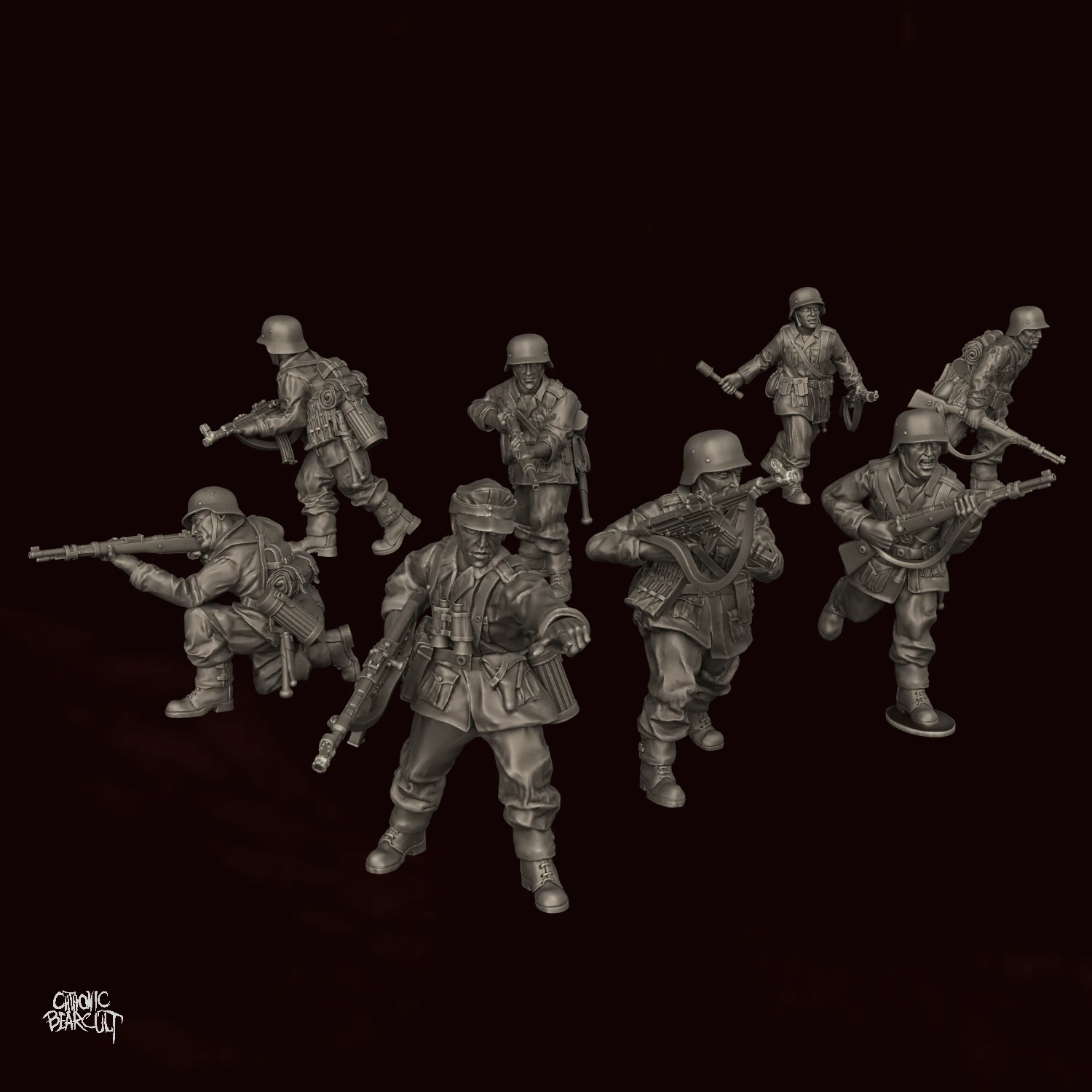 GER - Infantry 8-man Squad - Overlord by Chthonic Bearcult Miniatures ...