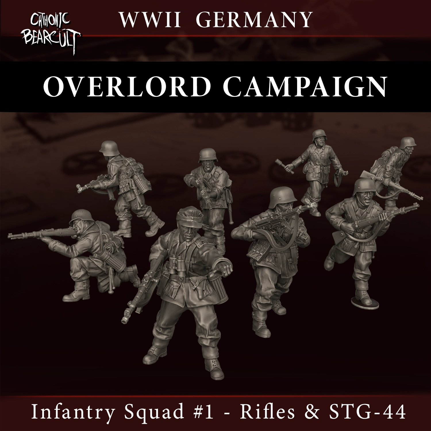 GER - Infantry 8-man Squad - Overlord by Chthonic Bearcult Miniatures ...