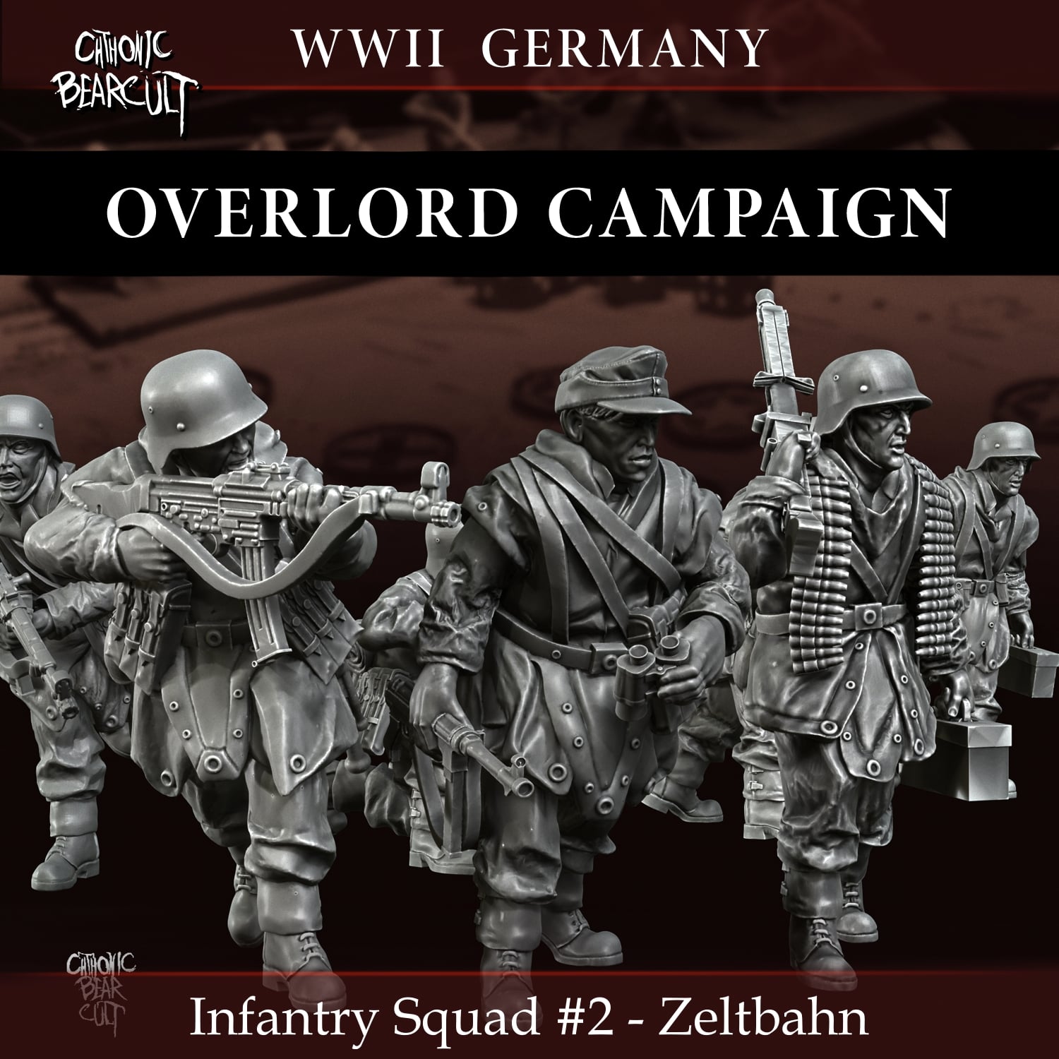 German Infantry 9-man squad #2 by Chthonic Bearcult Miniatures ...