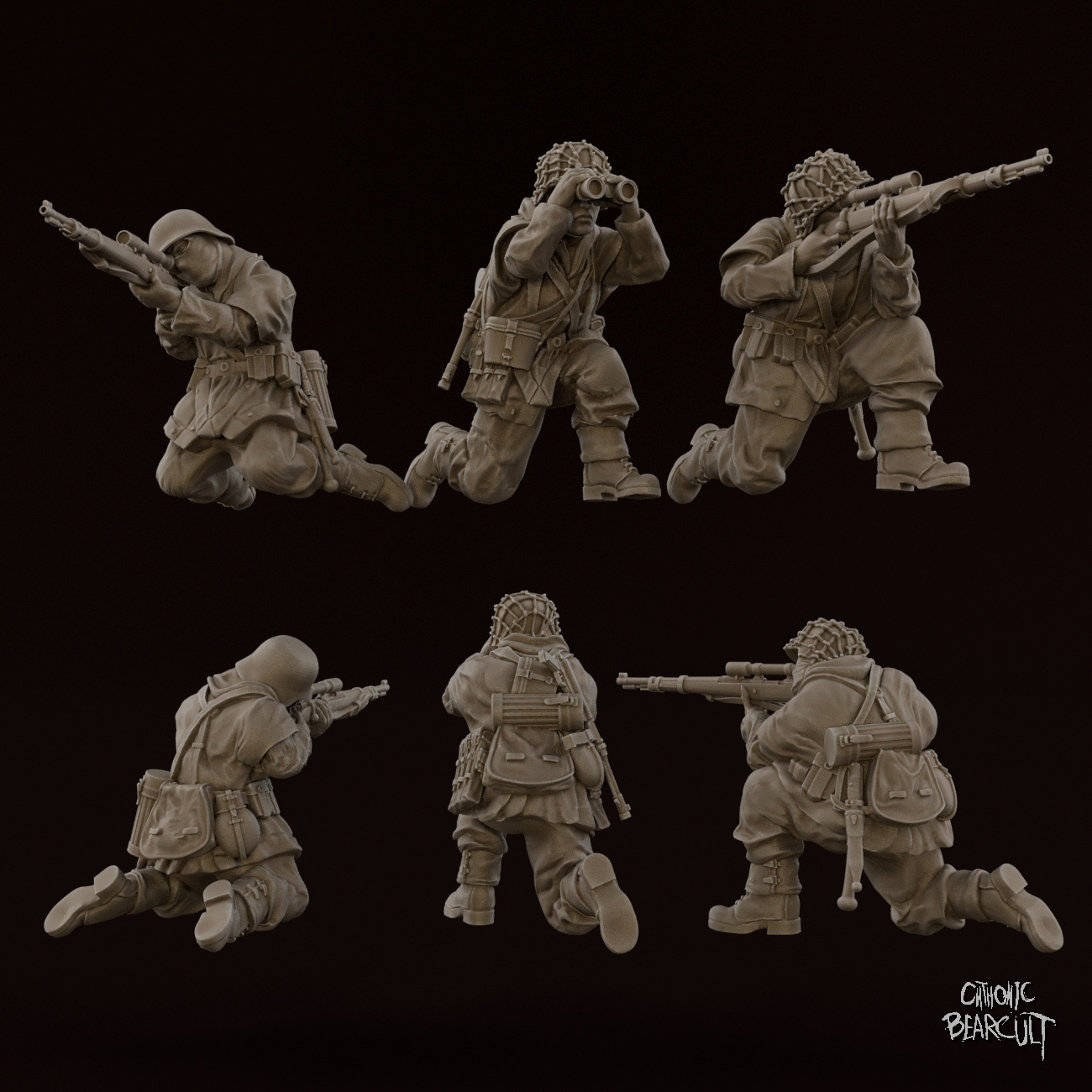 GER Sniper Team by Chthonic Bearcult Miniatures - Wargaming3D