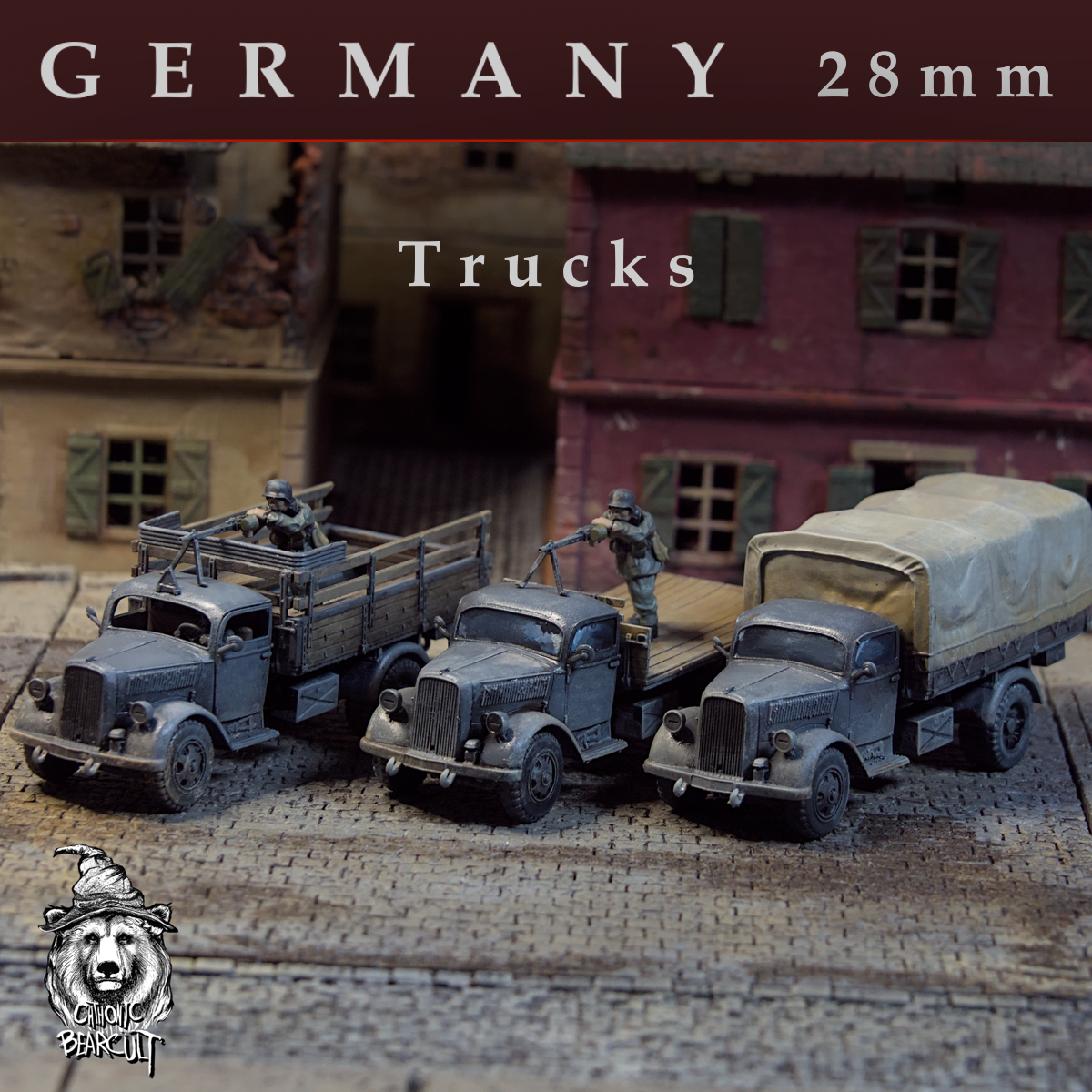German Trucks 1:56 by Chthonic Bearcult Miniatures - Wargaming3D