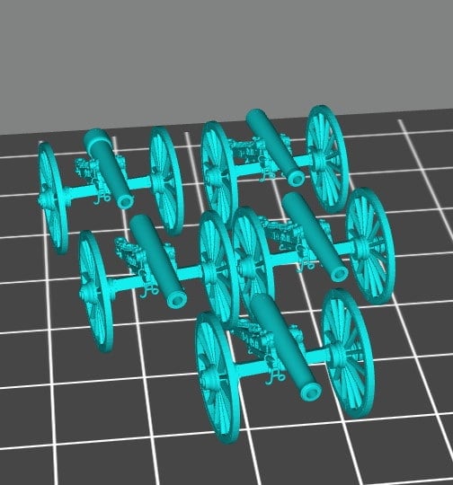 ACW CSA NAPOLEON GUNS (5 MODELS) 15mm by Fernando Pedrazzoli - Wargaming3D