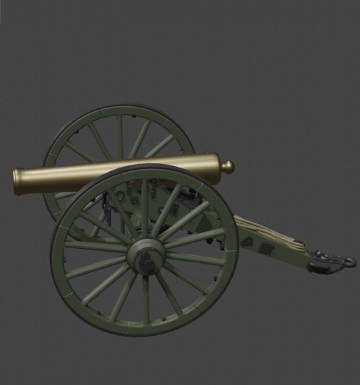 ACW CSA NAPOLEON GUNS (5 MODELS) 15mm by Fernando Pedrazzoli - Wargaming3D