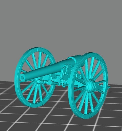 ACW 10pdr Parrott Model 1863 28mm by Fernando Pedrazzoli - Wargaming3D