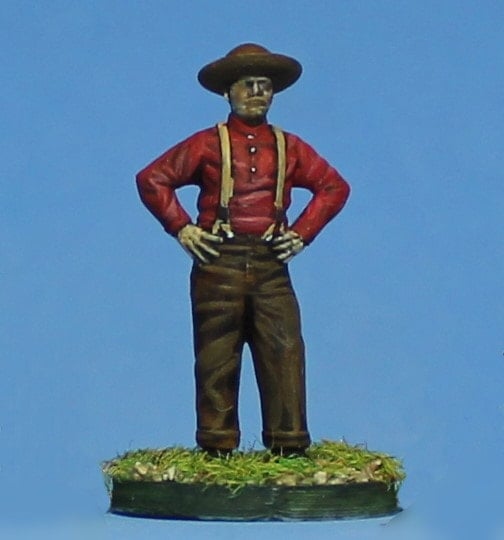 ACW CSA Artillery private in shirt and Tennessee hat 28mm by Fernando ...