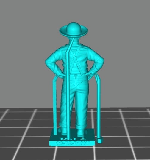 ACW CSA Artillery private in shirt and Tennessee hat 28mm by Fernando ...