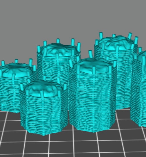 High detailed Gabions in 3 Heights Multi scale by Fernando Pedrazzoli ...