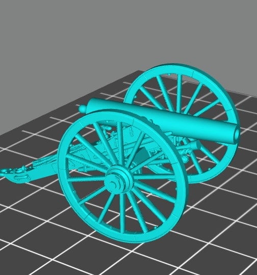 ACW CSA NAPOLEON GUNS (5 MODELS) 28mm by Fernando Pedrazzoli - Wargaming3D