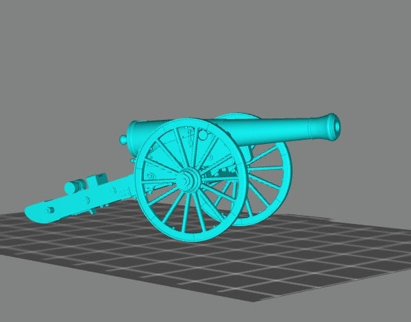 ACW 18pdr siege & garrison gun 28mm by Fernando Pedrazzoli - Wargaming3D