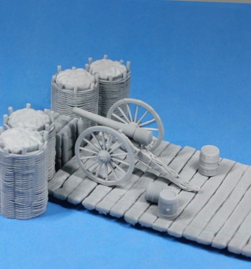 ACW Artillery Redoubt 28mm by Fernando Pedrazzoli - Wargaming3D