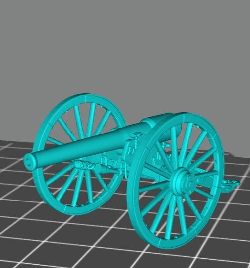 ACW 10pdr Confederate Parrott 28mm by Fernando Pedrazzoli - Wargaming3D