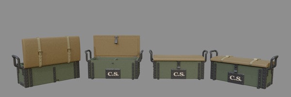 ACW field artillery CS ammo chest for limber & caisson 28mm by Fernando ...