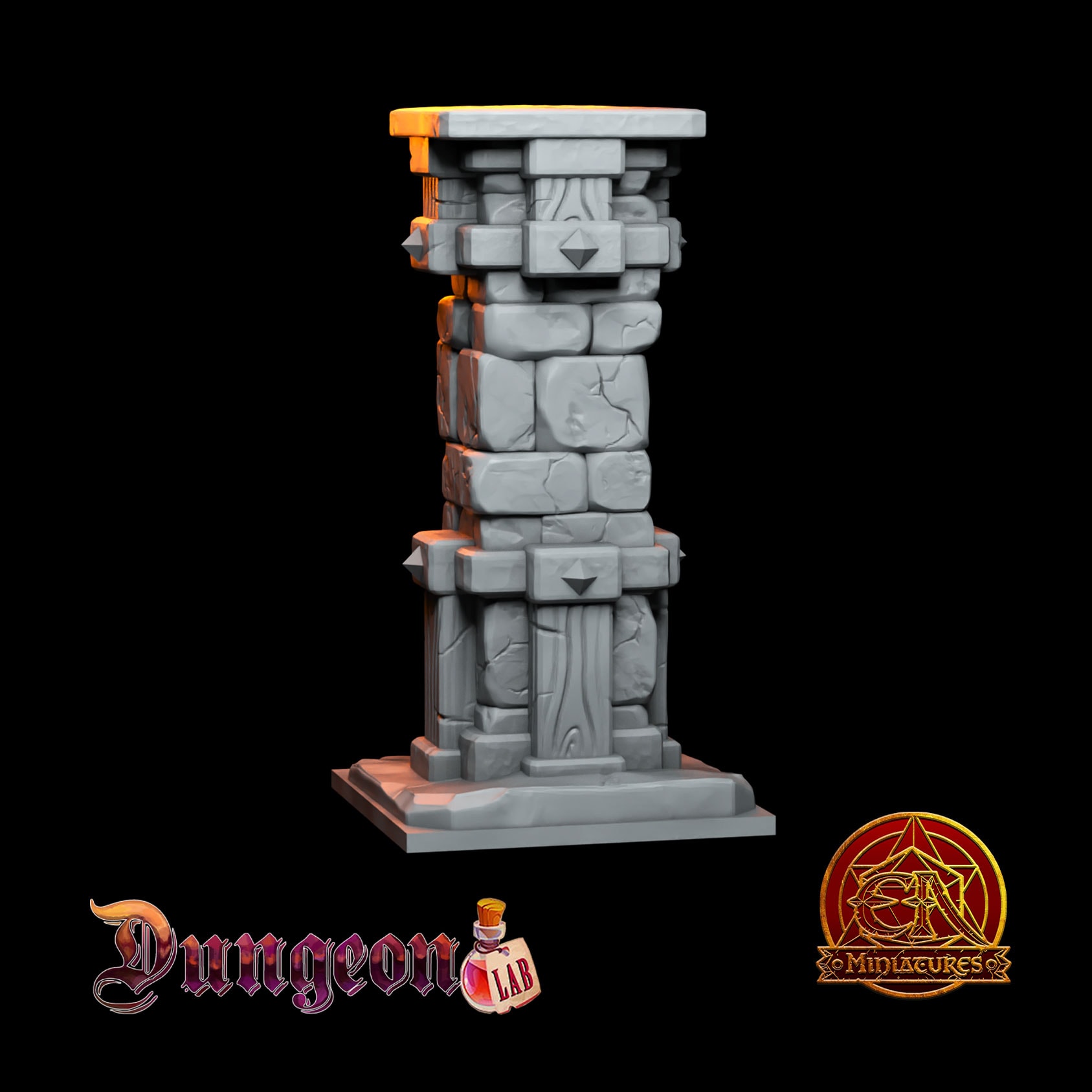 Dungeon Lab - 3 Pillars by Epic Adventure Miniatures - MiniHoarder