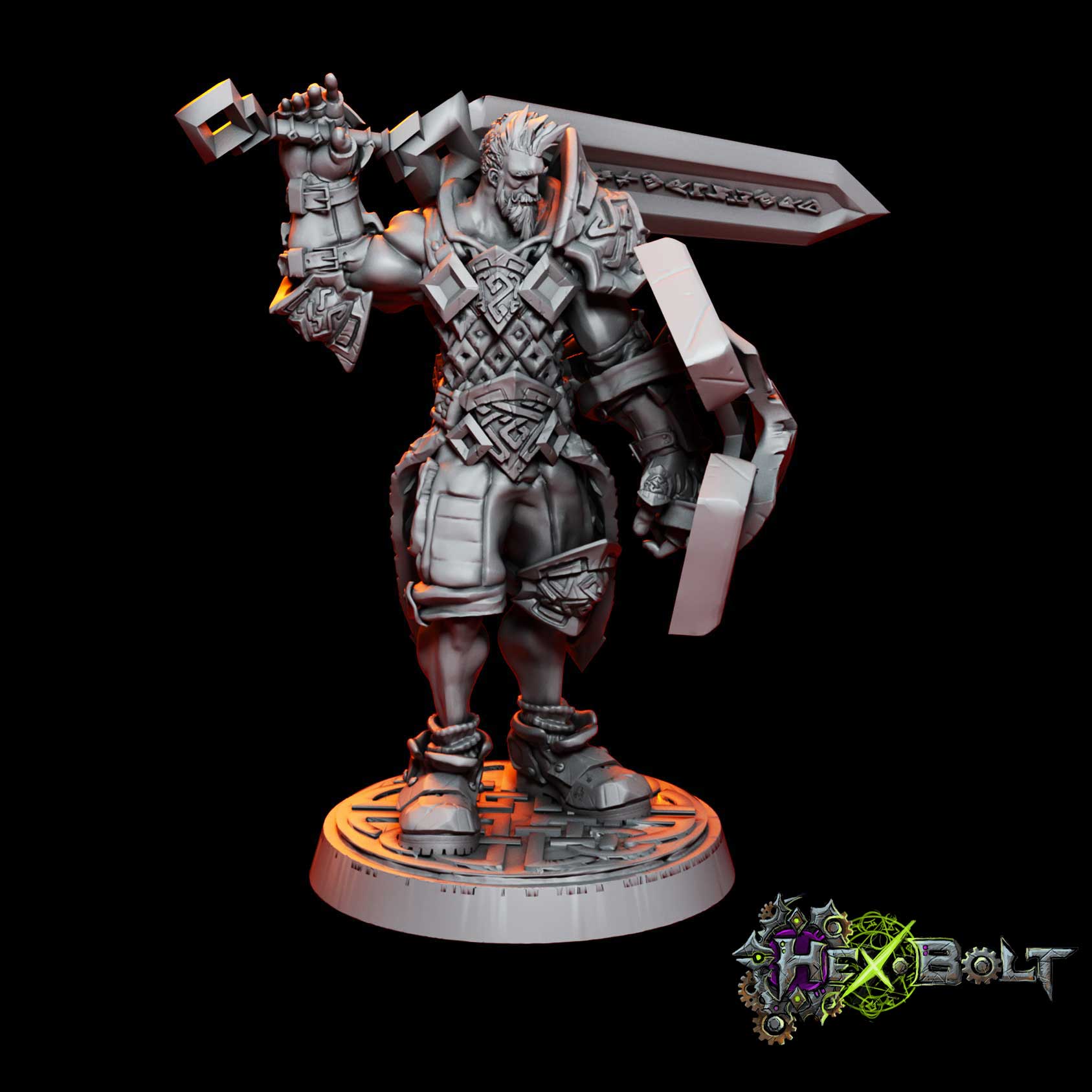 Oelrik Stormsword - Human Fighter by Epic Adventure Miniatures ...