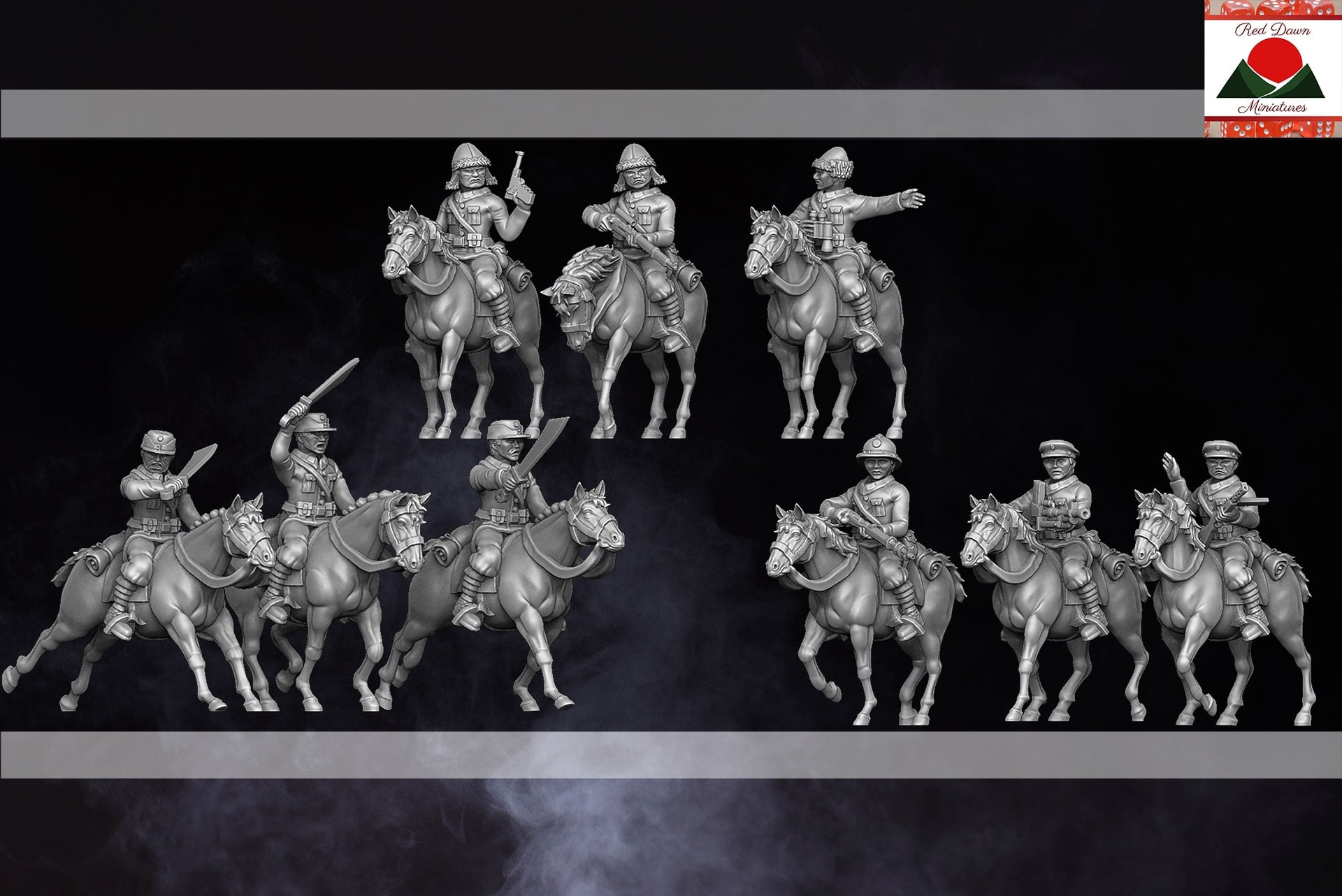 WW2 Chinese Cavalry 28mm Multipart and Print Supported by Red Dawn 3D ...