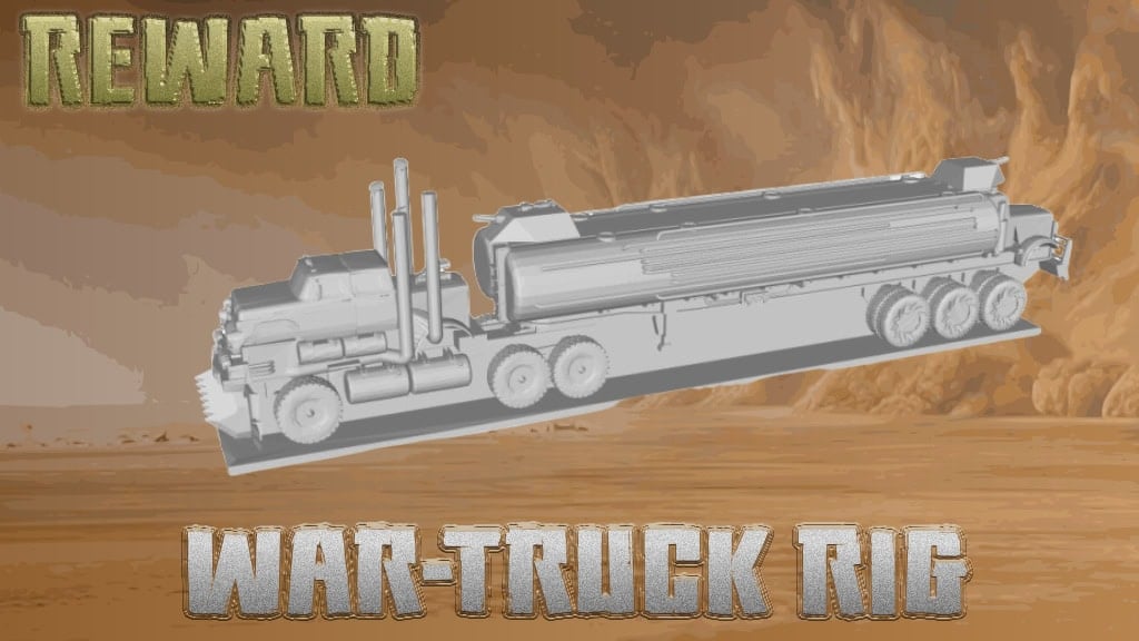 Post Apocalyptic War Rig - Version 1 by Gametree 3d Print Scenics ...