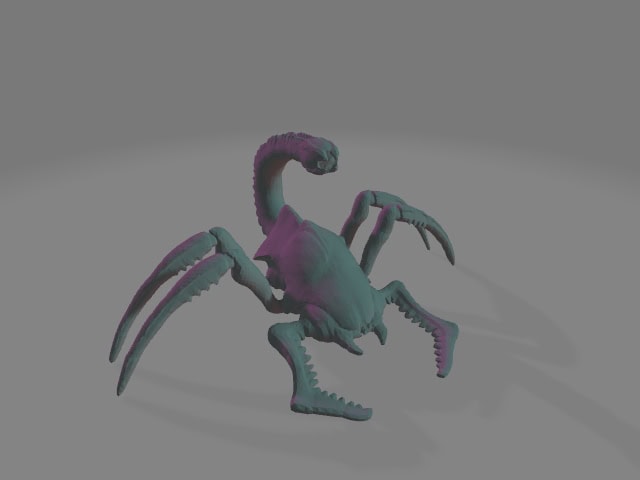 Space Bug - Scorpion Bug by Gametree 3d Print Scenics - MiniHoarder