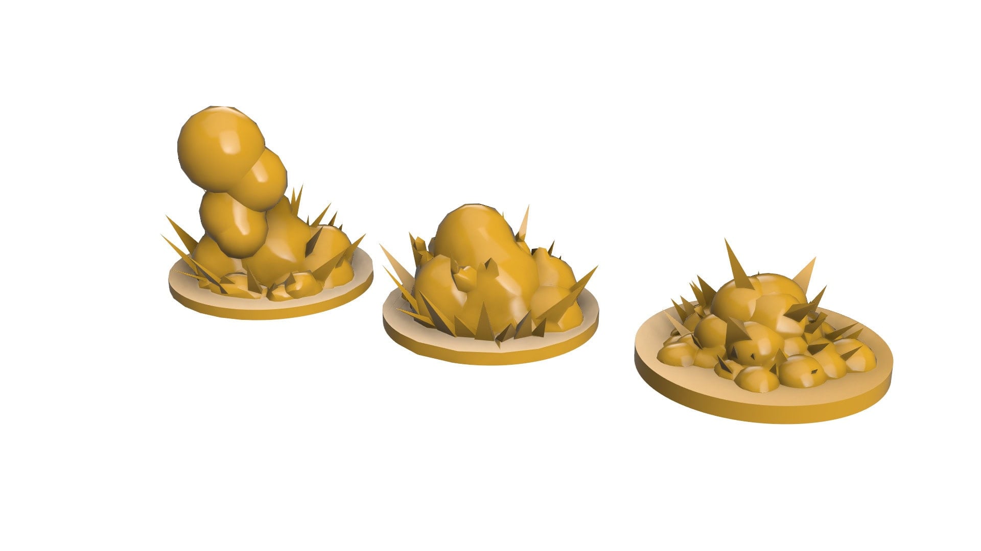 Explosion Markers by Gametree 3d Print Scenics - Wargaming3D