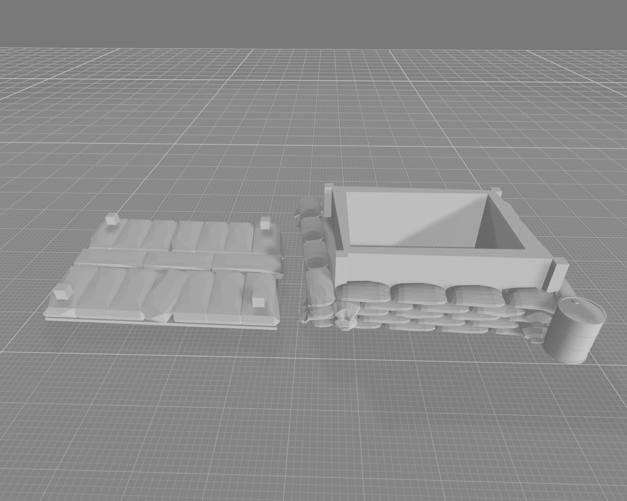 Firebase Bunker Set by Gametree 3d Print Scenics - Wargaming3D