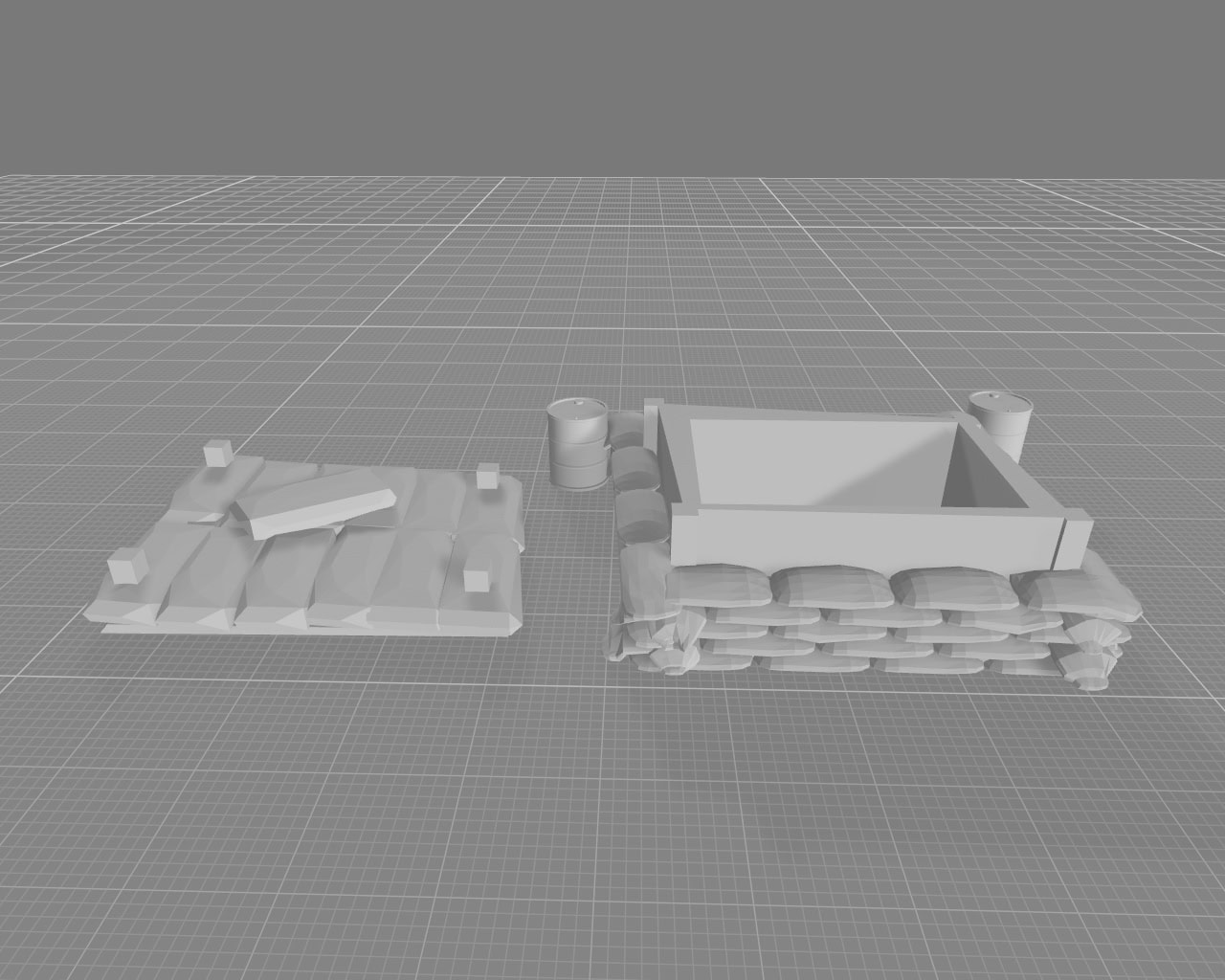 Firebase Bunker Set by Gametree 3d Print Scenics - Wargaming3D