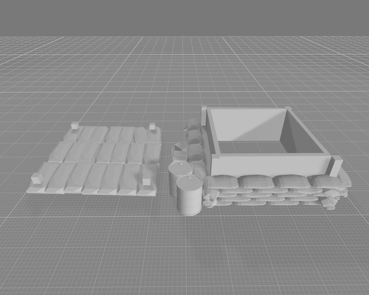 Firebase Bunker Set by Gametree 3d Print Scenics - Wargaming3D