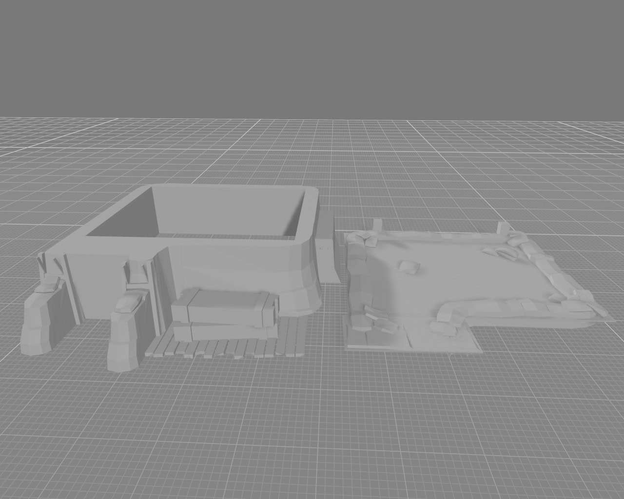 Firebase Mud Bunkers Set by Gametree 3d Print Scenics - Wargaming3D