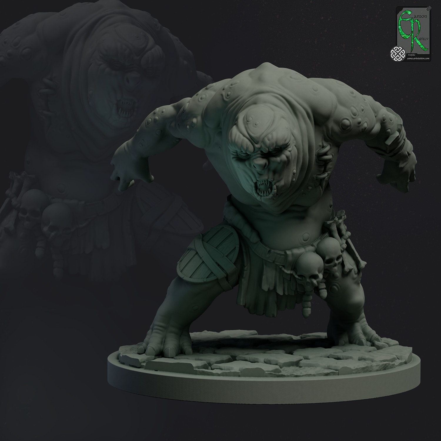 Cave Troll by Eamon Reilly Arts - MiniHoarder