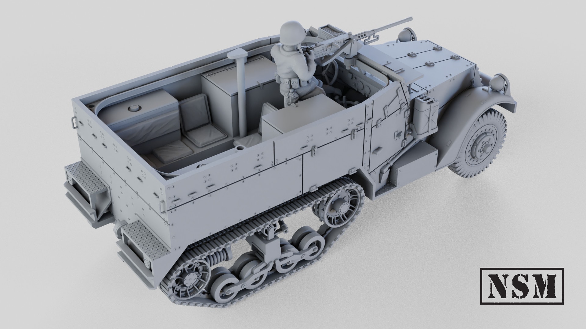 M2 Halftrack - Mid Production by Night Sky Miniatures - Wargaming3D