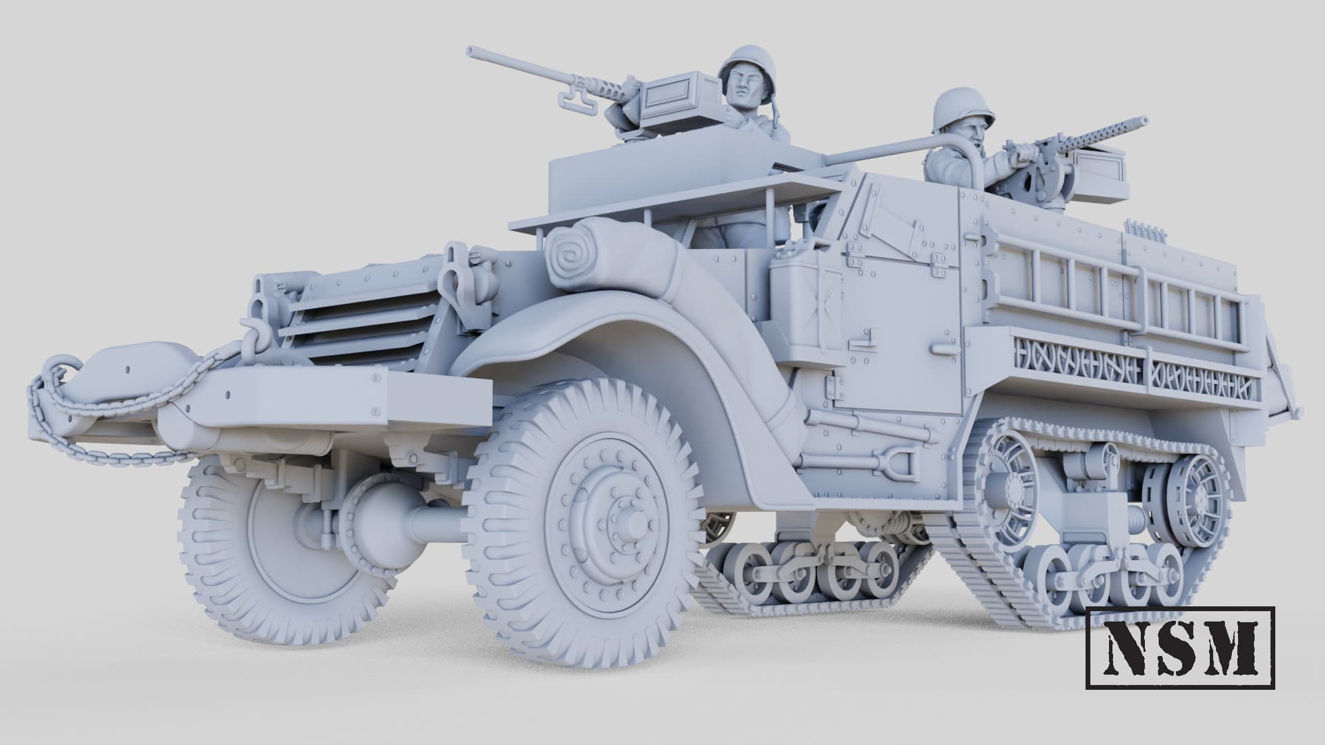 M3A2 Halftrack by Night Sky Miniatures - Wargaming3D